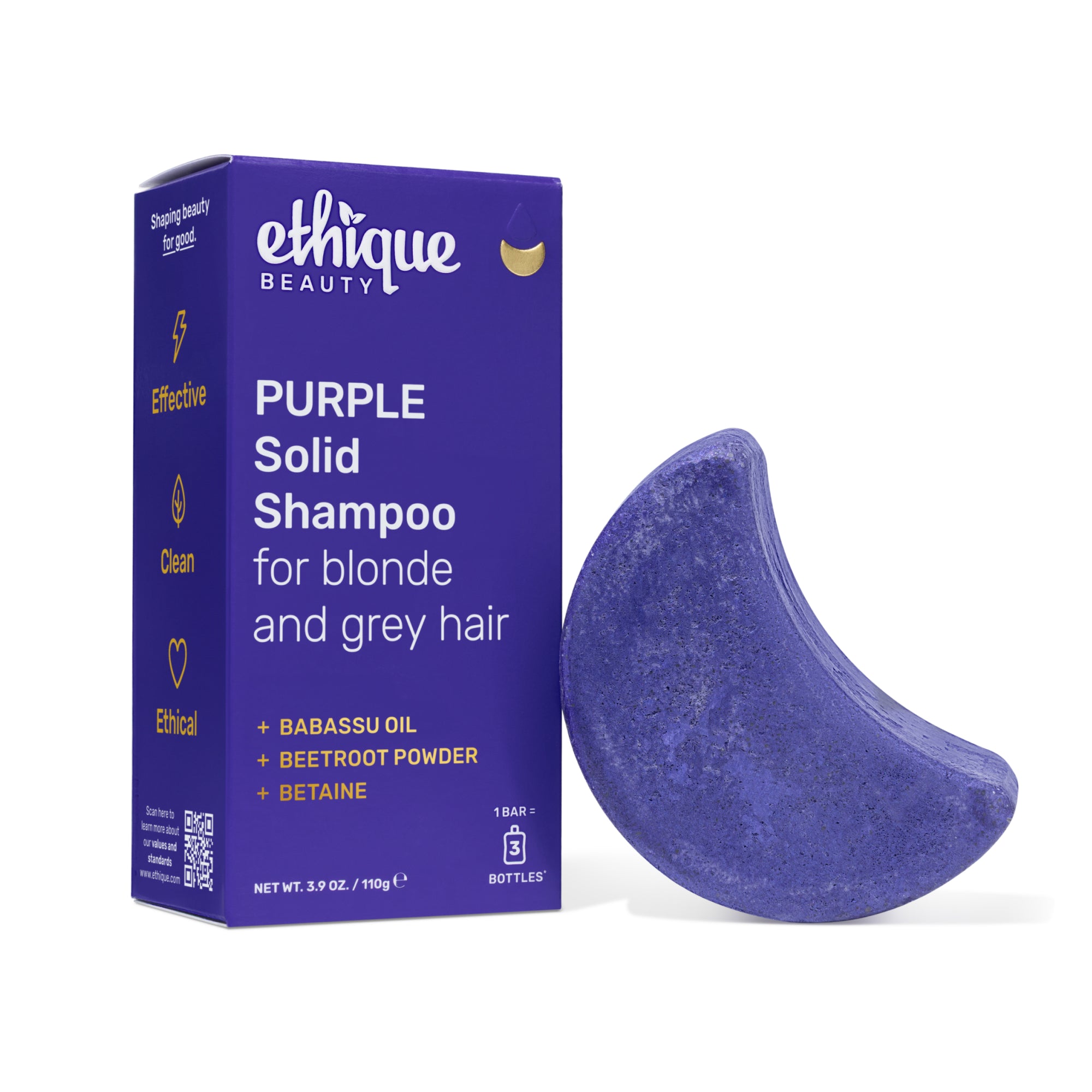 Purple Shampoo Bar For Grey and Blonde Hair